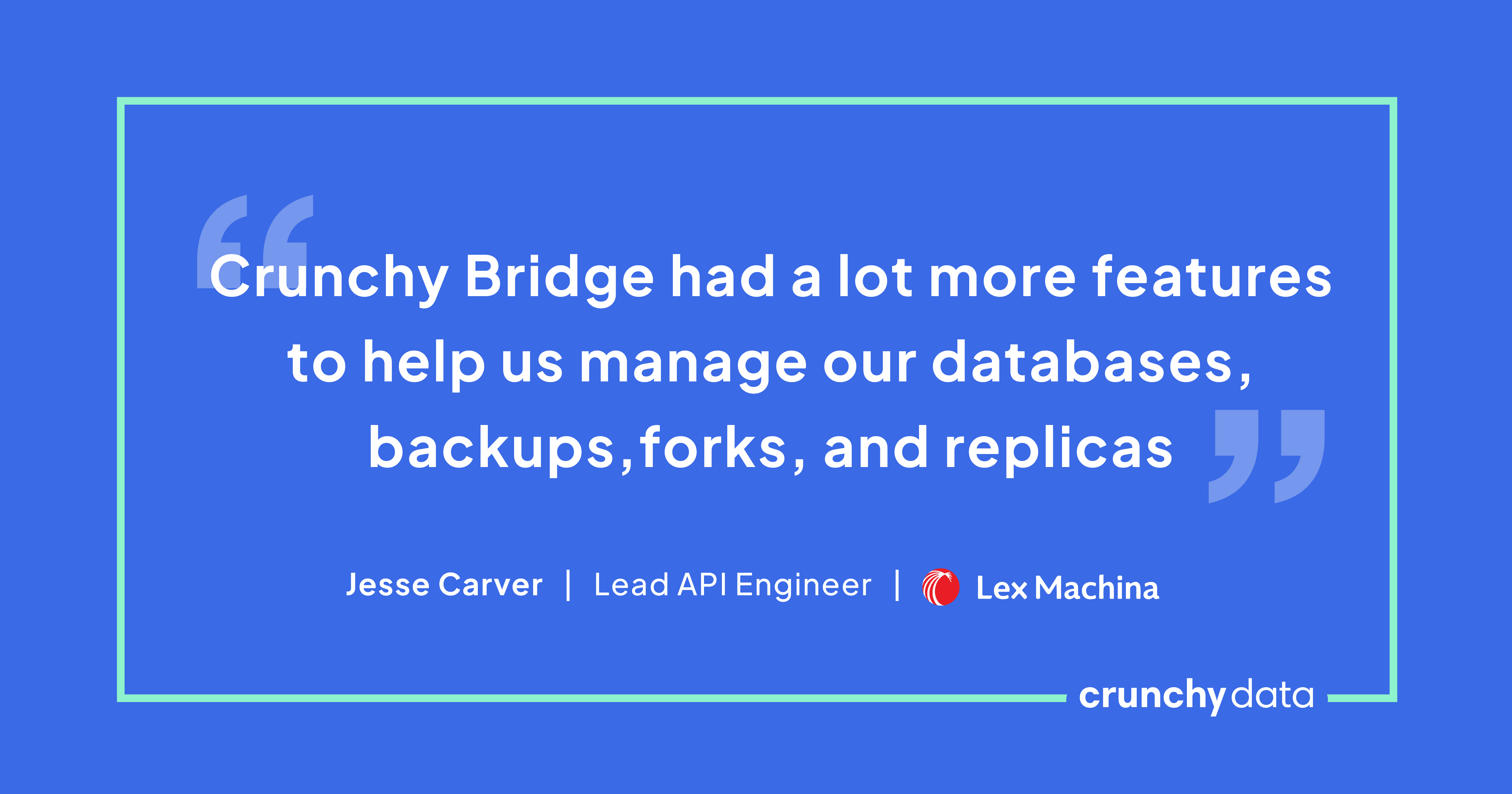 Lex Machina Improves Productivity with a Move to Fully Managed Postgres